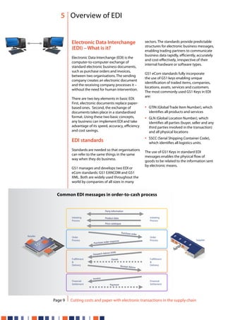 EDI Cost Savings Report GS1Cranfield | PDF