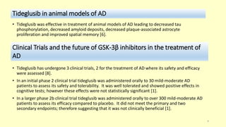 Alzheimers - Tideglusib presentation | PPT