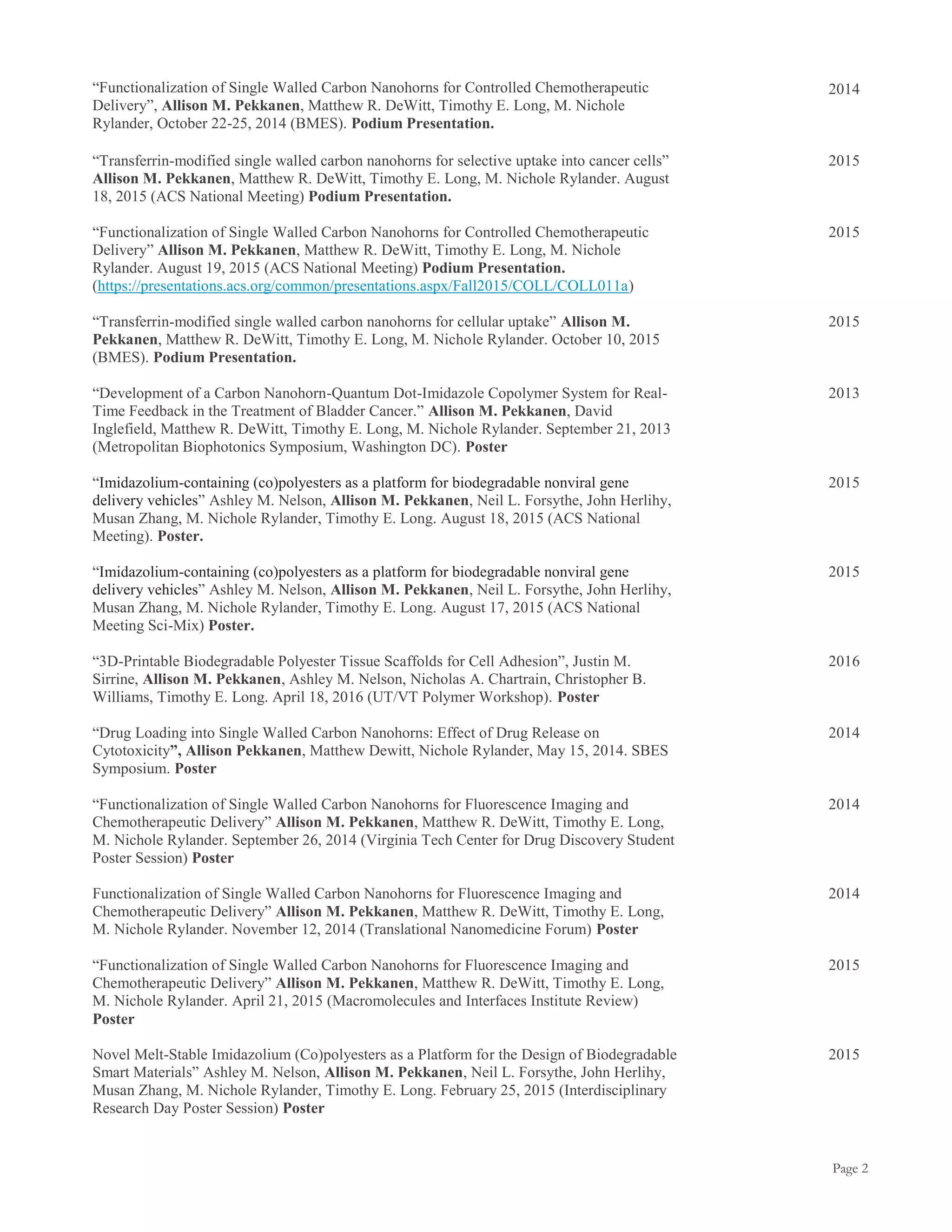 CV Summer 2016 | PDF