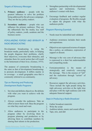 PNGOC Media Advocacy Toolkit | PDF