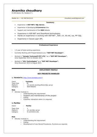 resume Updated | PDF