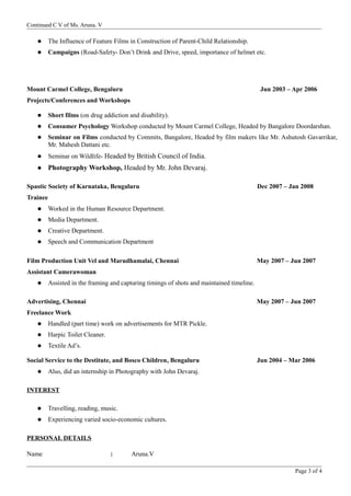 Aruna resume final | PDF