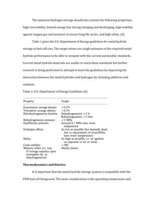 Mechanics of metal hydrides for hydrogen storage | PDF