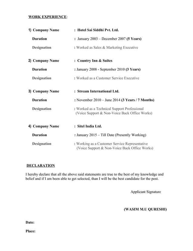 wasim resume | PDF
