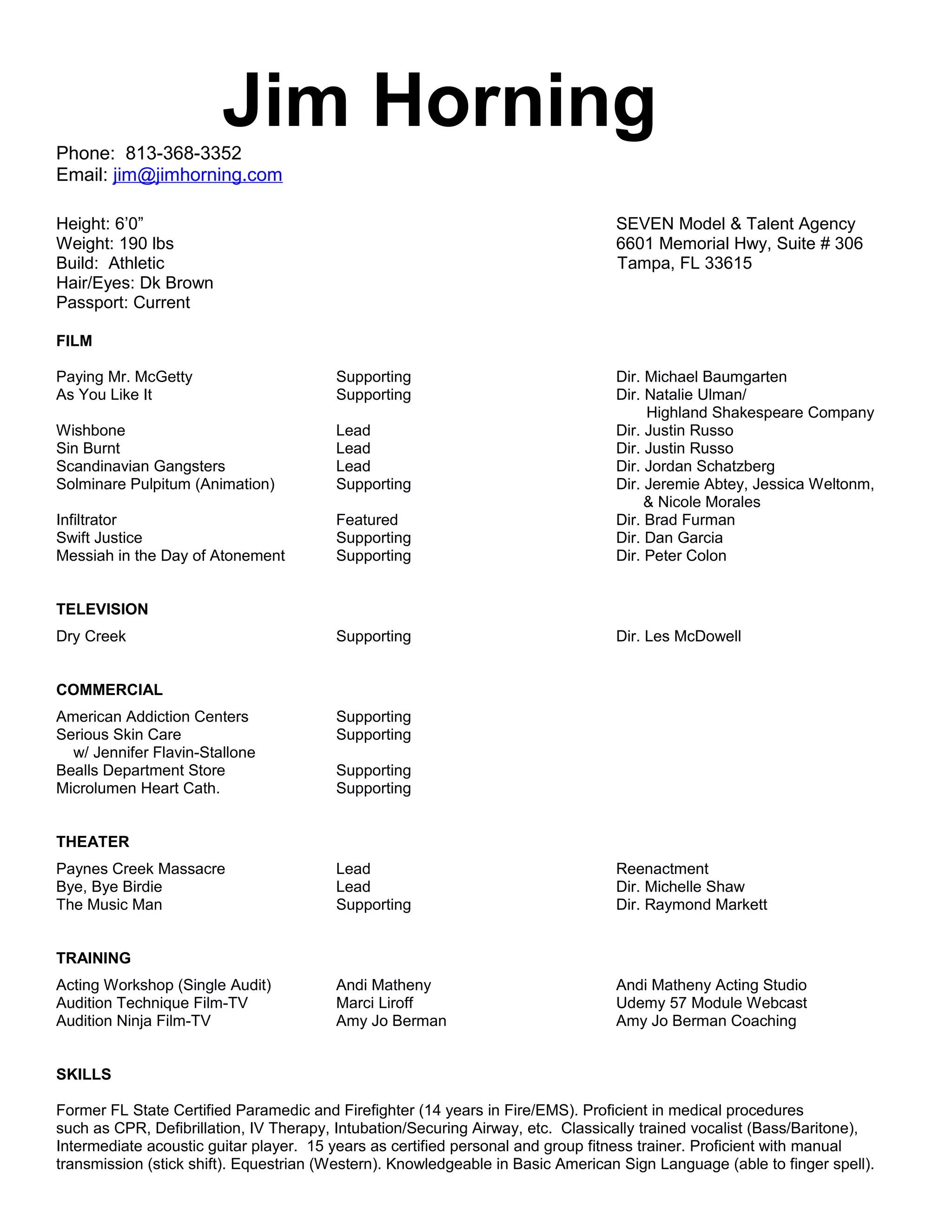 JIM HORNING - Resume 1 | DOC