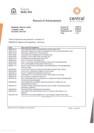 Diploma of Engineering - Technical | PDF