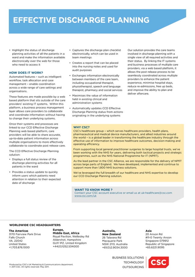 discharge planning | PDF | Healthcare Industry | Industries