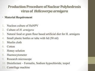 Mass production of entamopathogenic viruses and bacteria.pptx