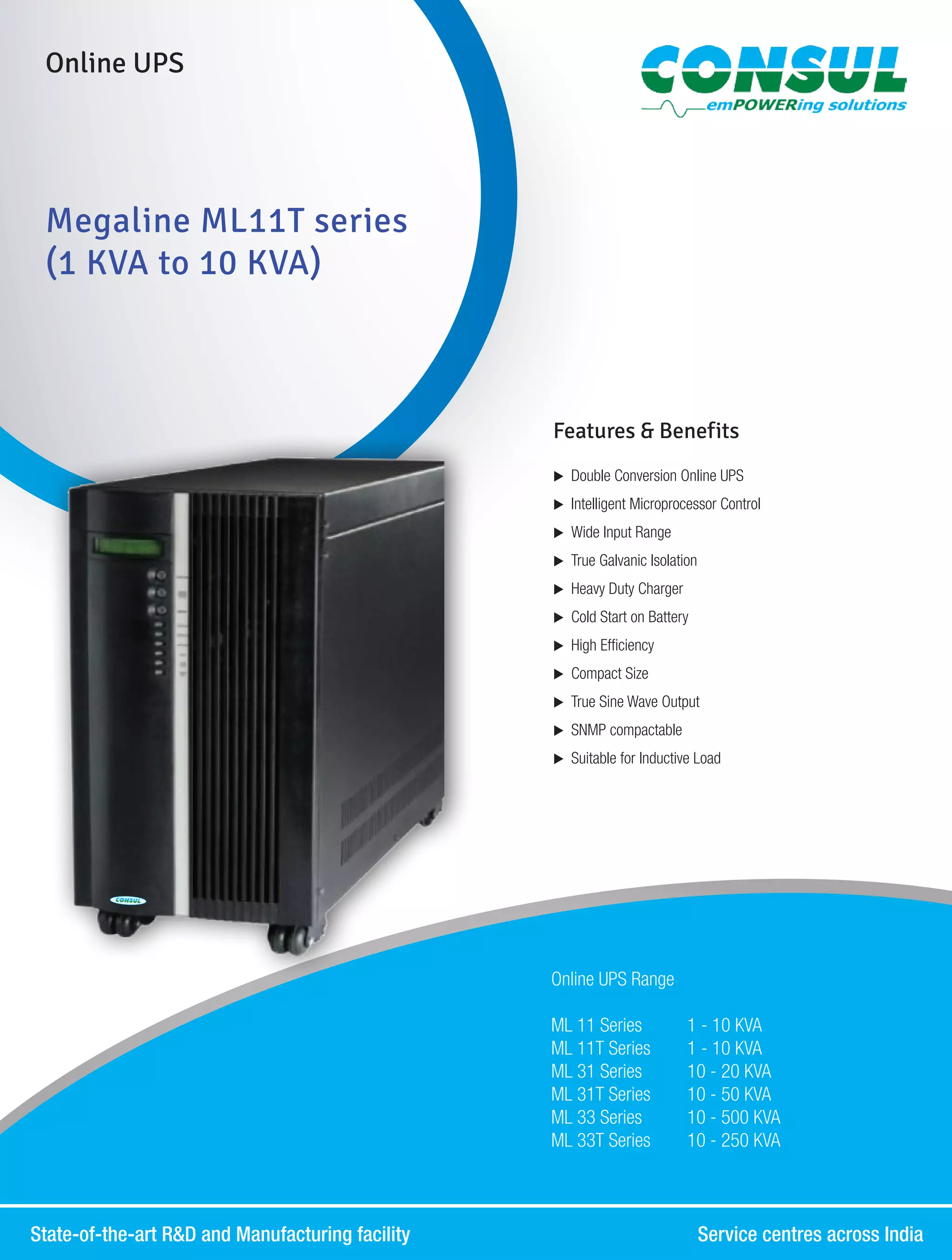 Online UPS (ML11T) VESTA | PDF