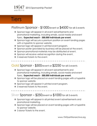 Global Sponsorship Packet 2015 | PDF