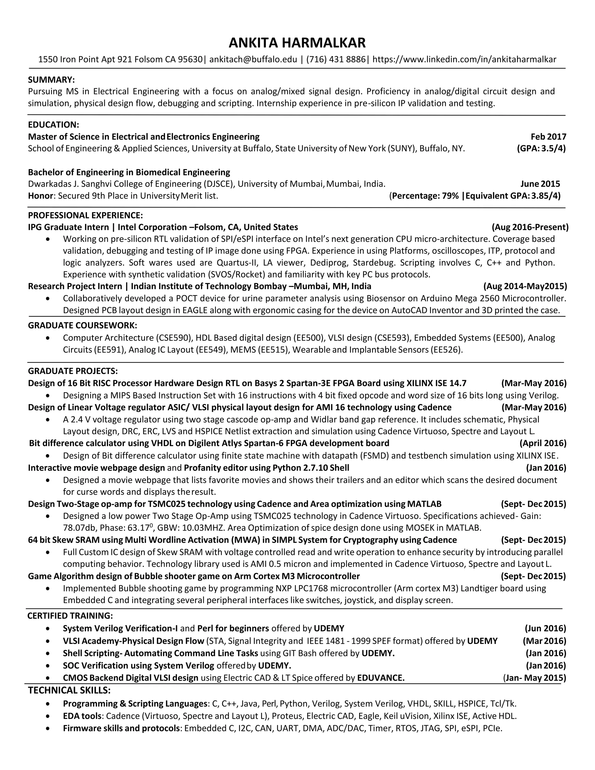 Ankita_Harmalkar_resume_electrical_fulltime1 | PDF
