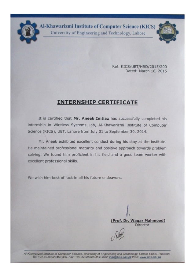 internship_certificate | PDF