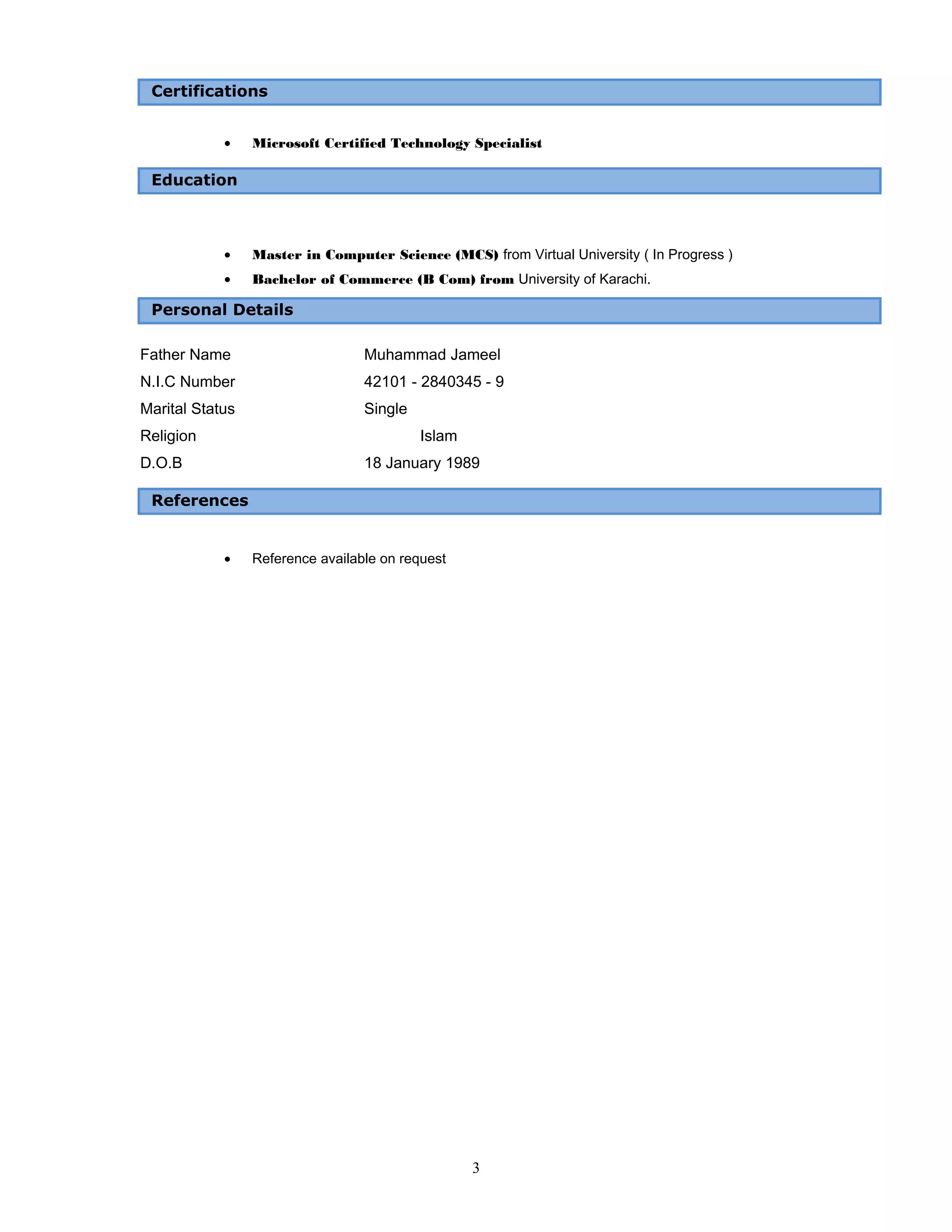Nabeel CV | PDF