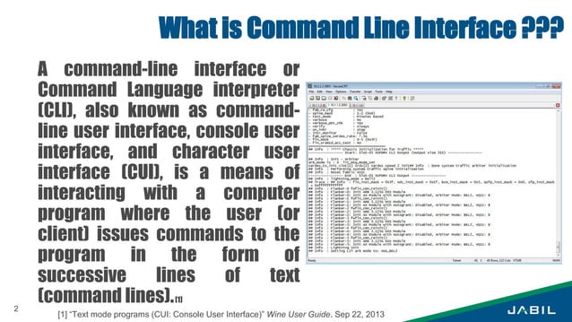 Command Line Interface - Control Chamber | PPT