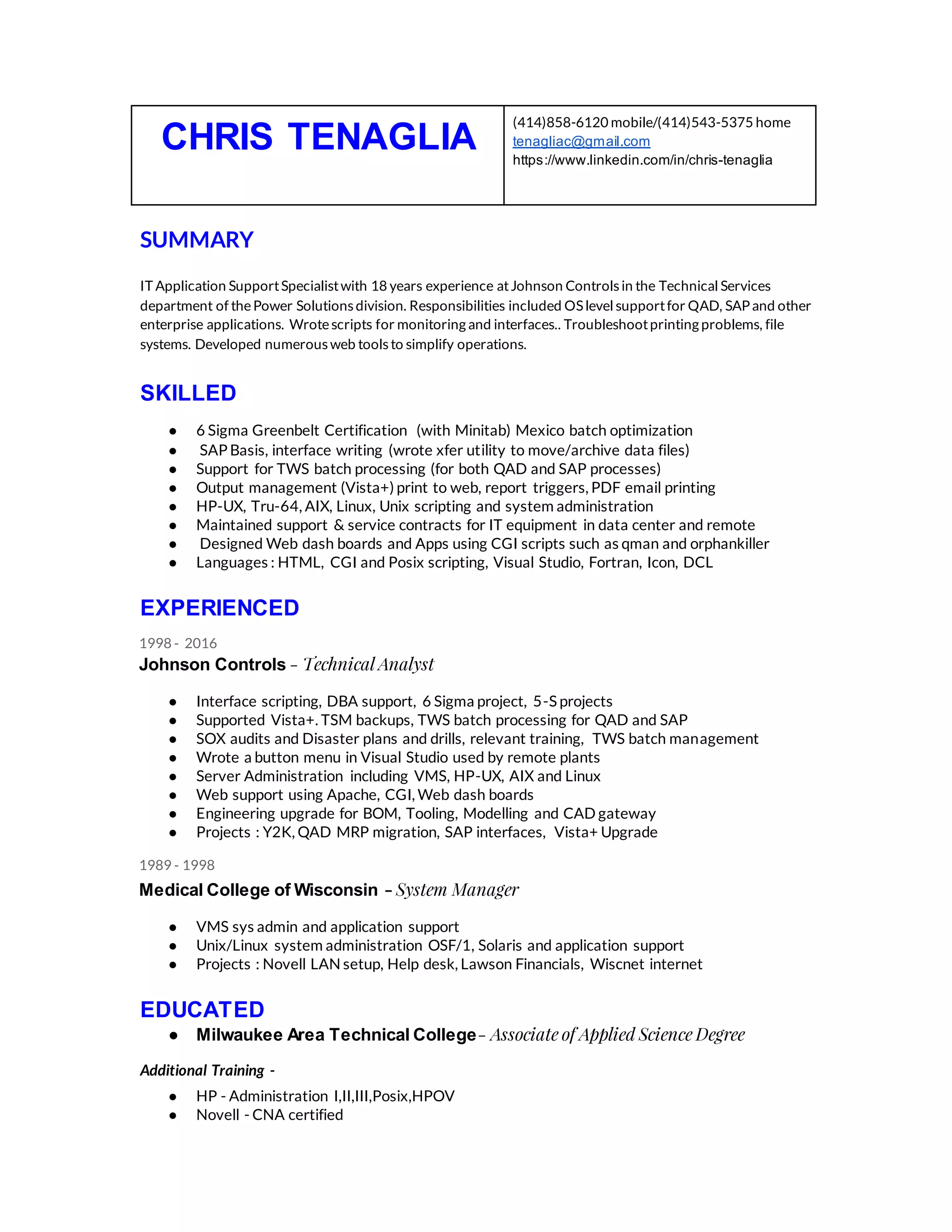 Resume2 | PDF