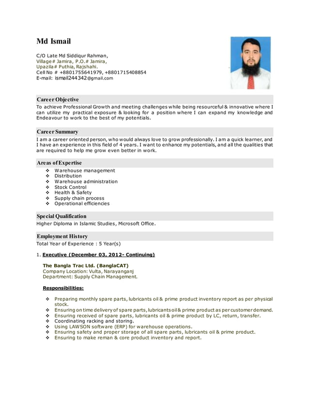 Md.Ismail (CV) | DOCX