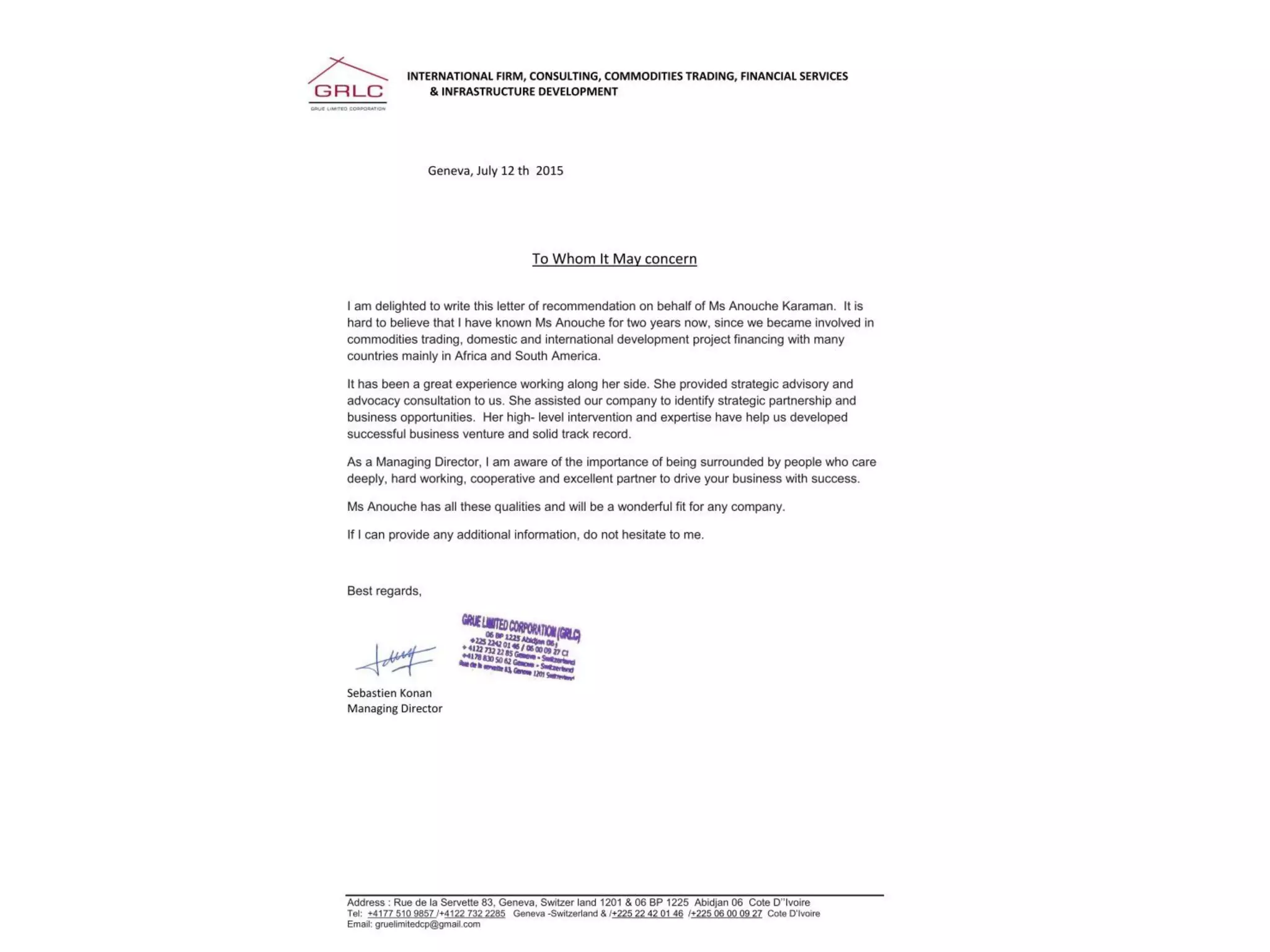 Reference Portfolio | PDF