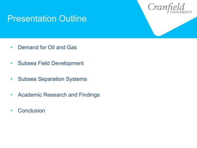Subsea Separation presentation | PPT