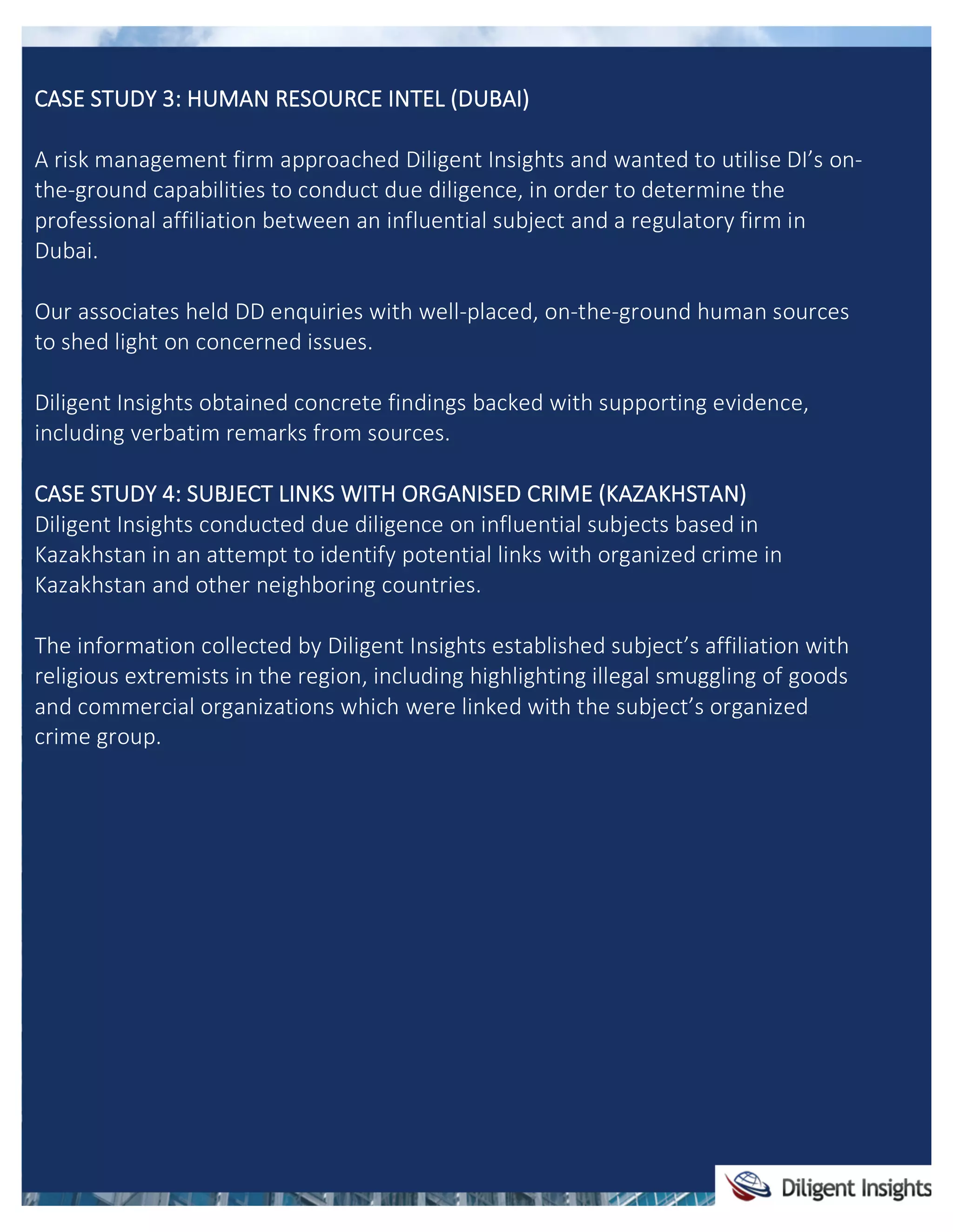 Case Study (DI) | PDF