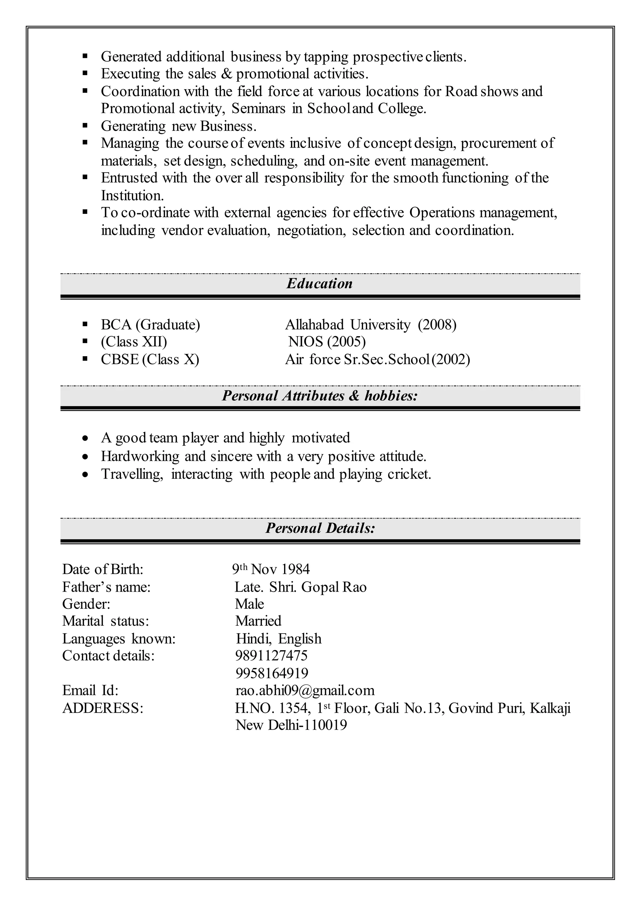 Abhi Resume | DOCX