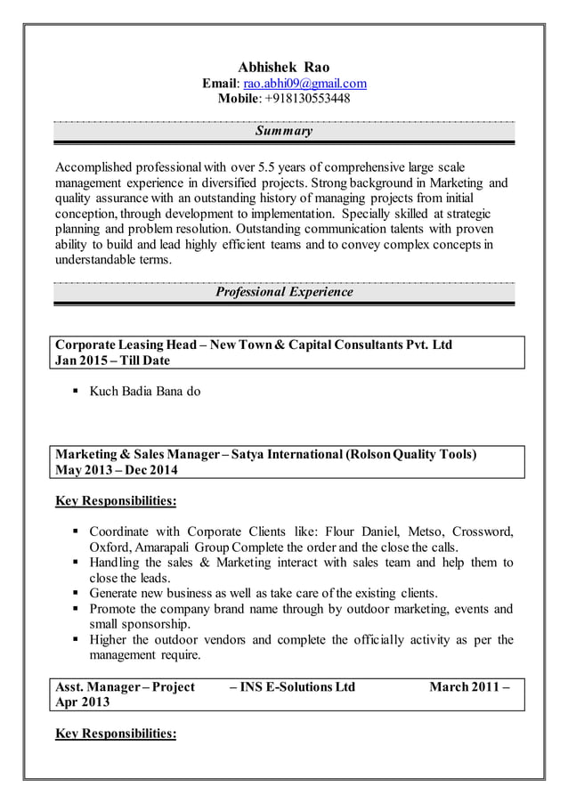 Abhi Resume | PDF