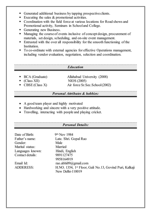 Abhi Resume | PDF