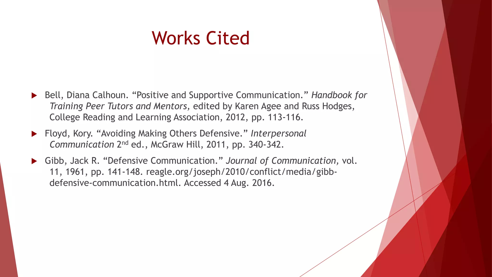 Positive and Supportive Communication | PPTX