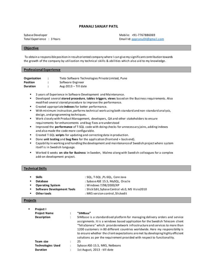 PRANALI SANJAY PATIL | DOCX | Databases | Computer Software and Applications