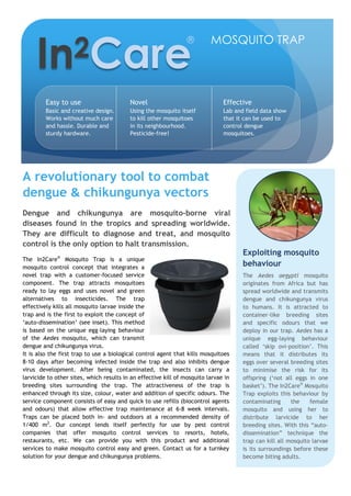In2Care Mosquito Trap factsheet with A1 | PDF