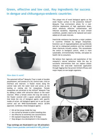 In2Care Mosquito Trap factsheet with A1 | PDF