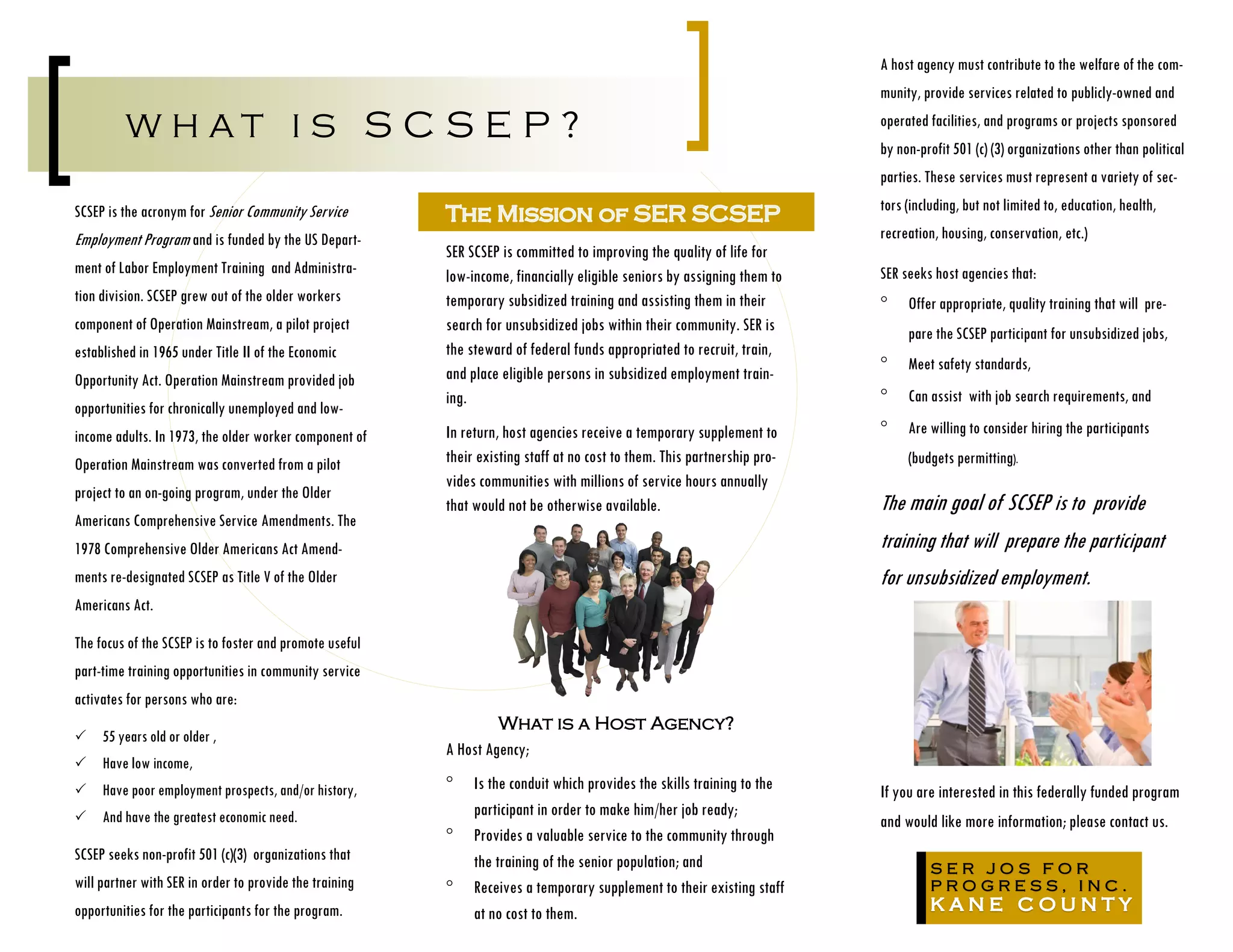 SCSEP Brochure 2015 | PDF