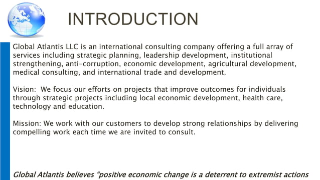 GLOBAL ATLANTIS PRESENTATION v2 | PPTX | Business | Business and Finance