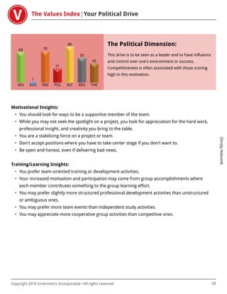 Innermetrix Values Assessment - Christy Holcomb | PDF