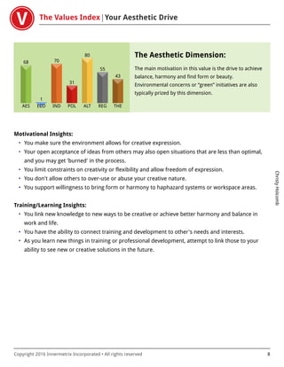 Innermetrix Values Assessment - Christy Holcomb | PDF
