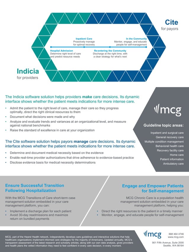 MCG-Overview-Brochure | PDF | Healthcare Industry | Industries