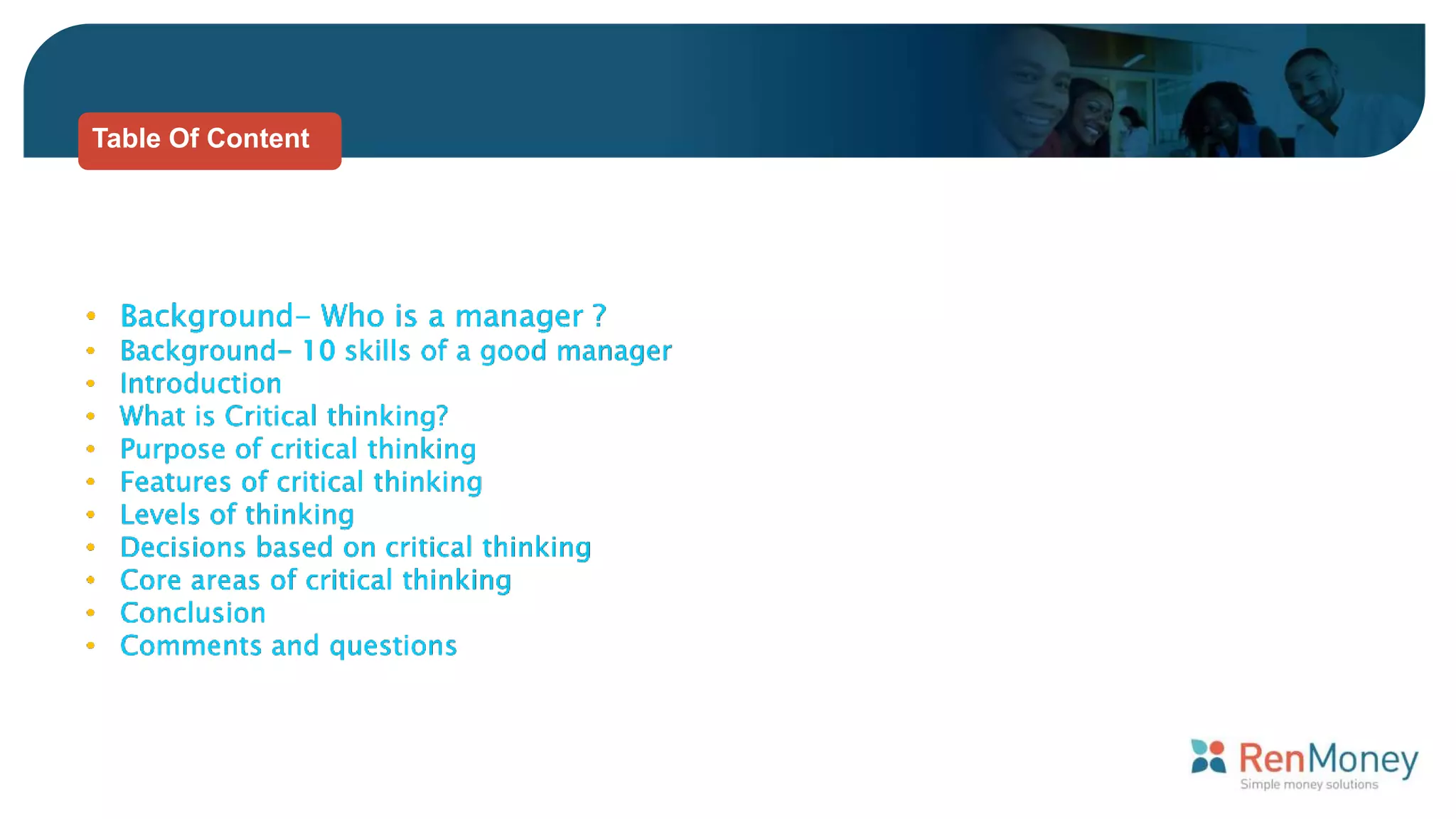 Critical thinking for managers and supervisors | PPTX