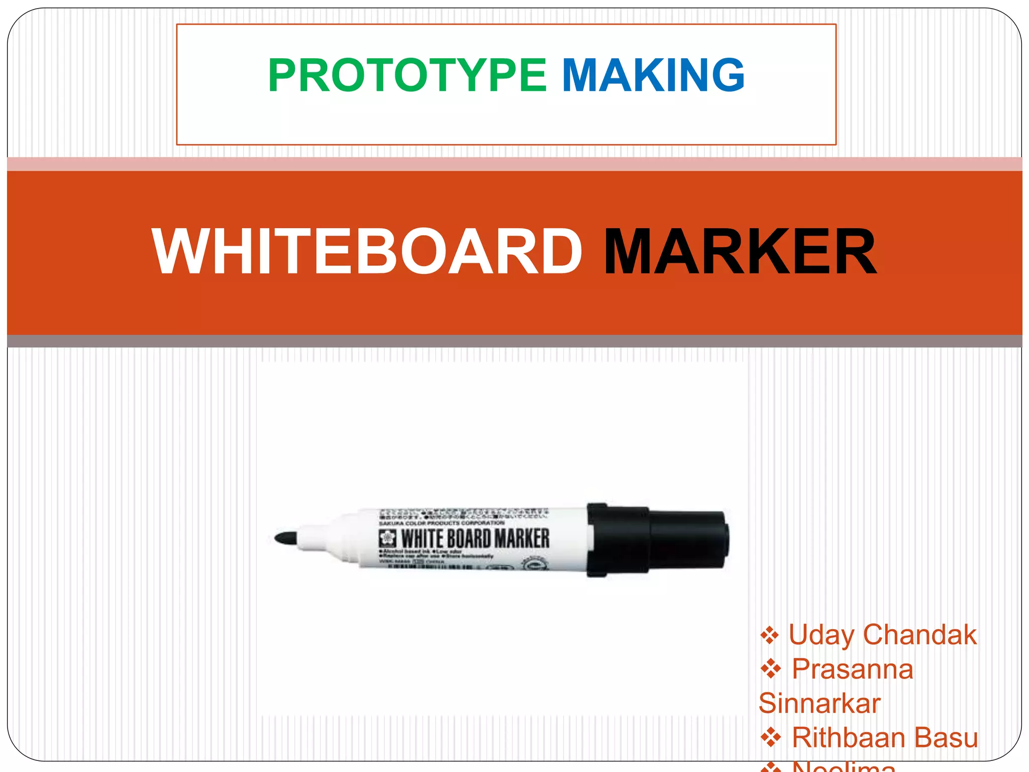 WHITEBOARD MARKER | PPTX