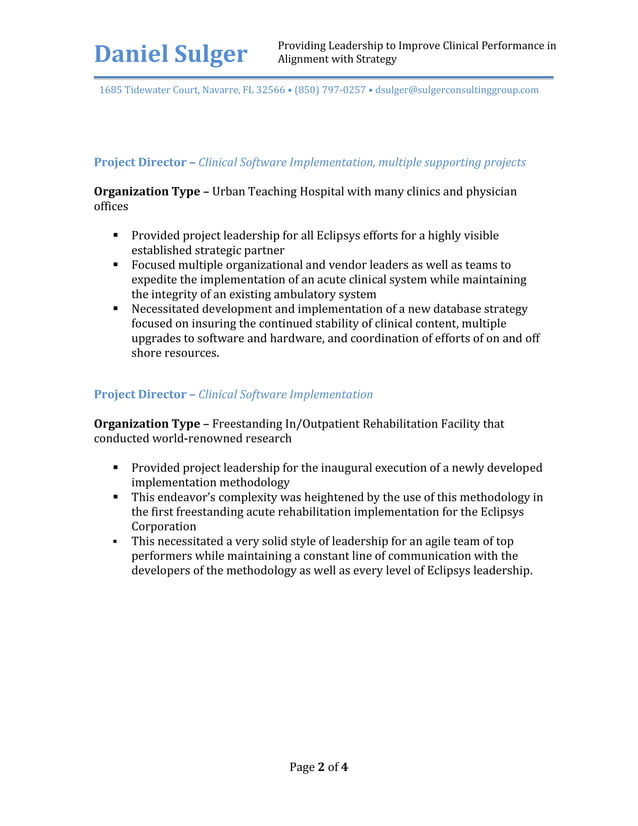 Daniel Sulger - Engagement Summary | PDF | Physical Therapy | Wellness