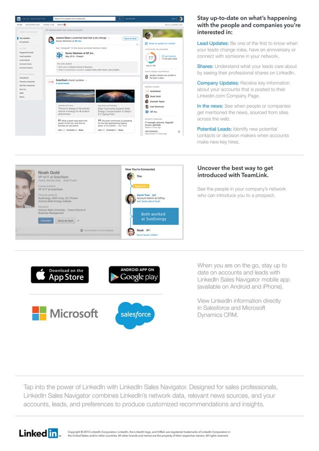Sales Navigator - Quick Overview | PDF | Social Networking | Internet