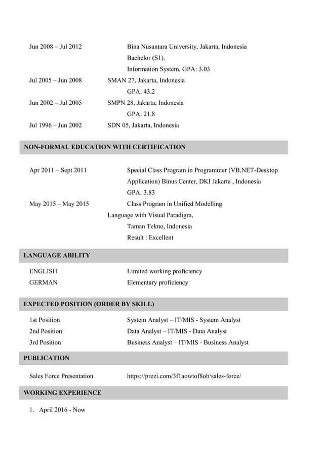 CV - Luthfi Mohamad Latief | DOC | Databases | Computer Software and Applications