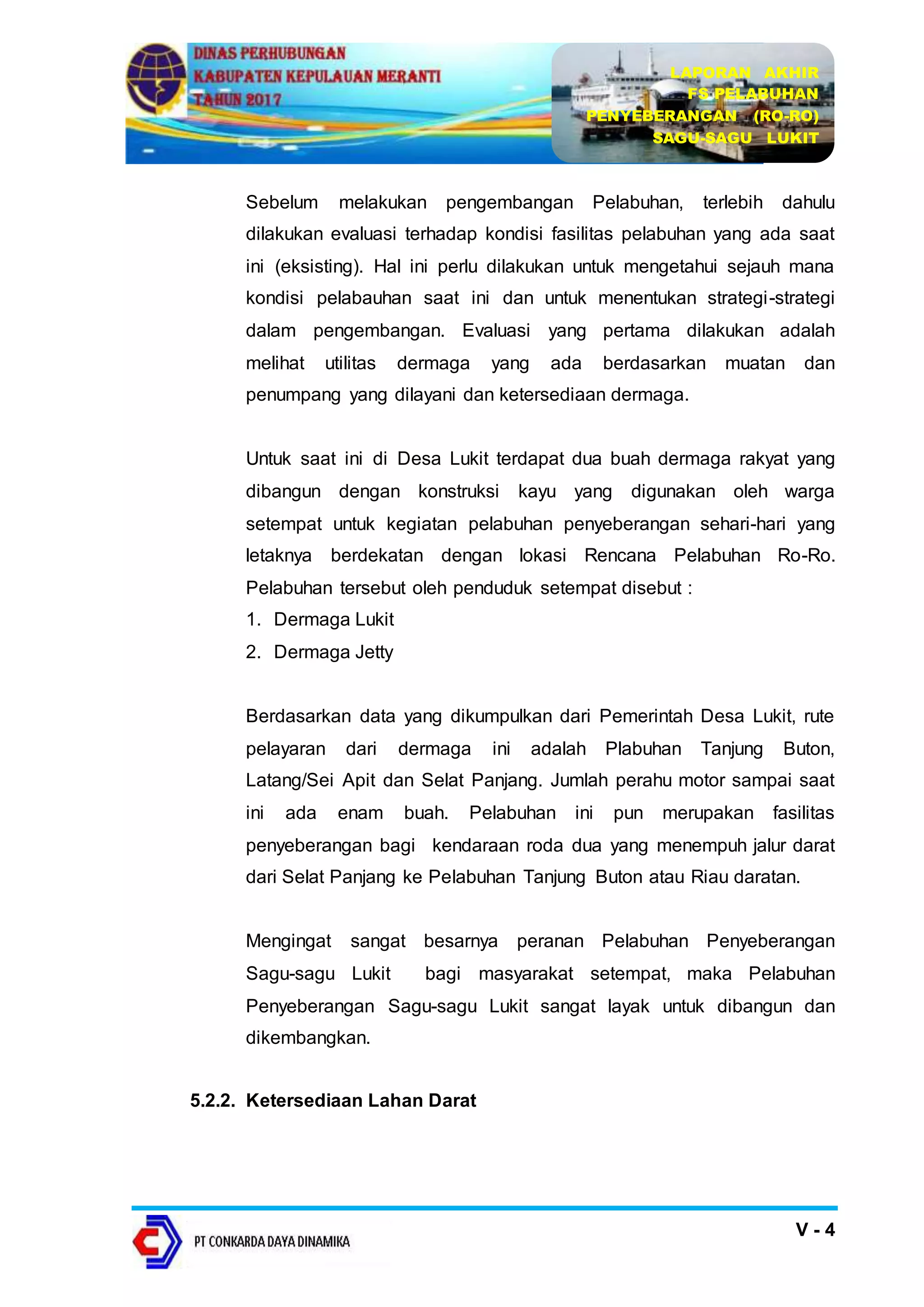 7 bab 5 analis pembangunan pelabuhan | DOCX