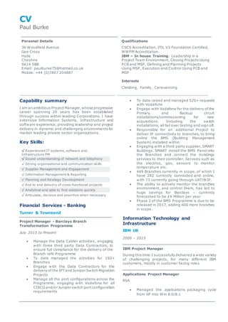 Paul Burke - CV | PDF