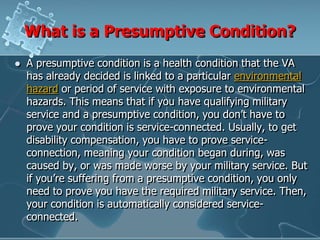 Presumptive Conditions 6-18-2014 | PPT