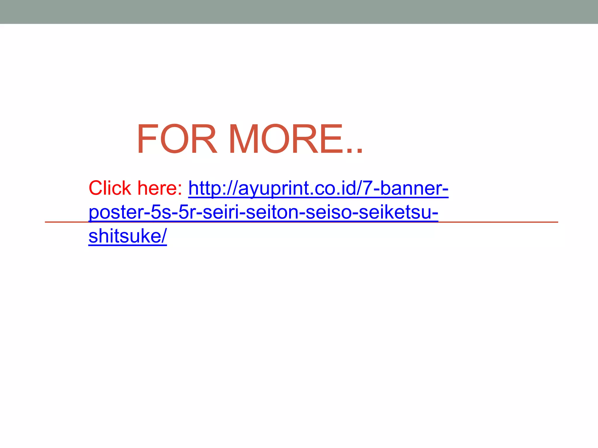 7 banner poster 5s 5r seiri seiton seiso seiketsu shitsuke | PPTX
