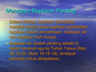 Baptisan air | PPT