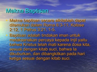 Baptisan air | PPT