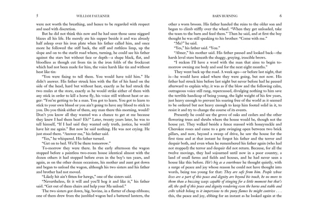 7 Barn Burning autor William Faulkner.pdf | Free Download
