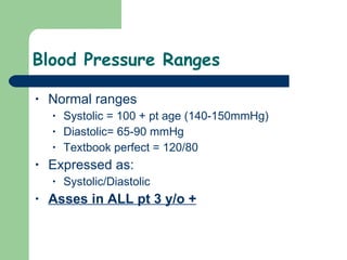 7)Baseline Vital Signs And Sample History | PPT