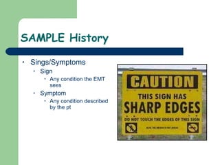 7)Baseline Vital Signs And Sample History | PPT