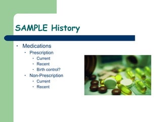 7)Baseline Vital Signs And Sample History | PPT
